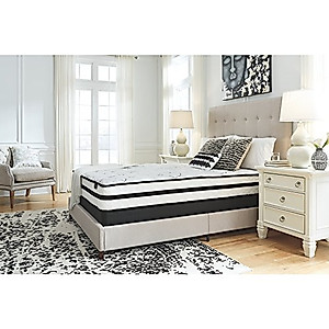 Signature Design by Ashley Chime 10 Inch Medium Firm Hybrid Mattress, CertiPUR-US Certified Foam, King