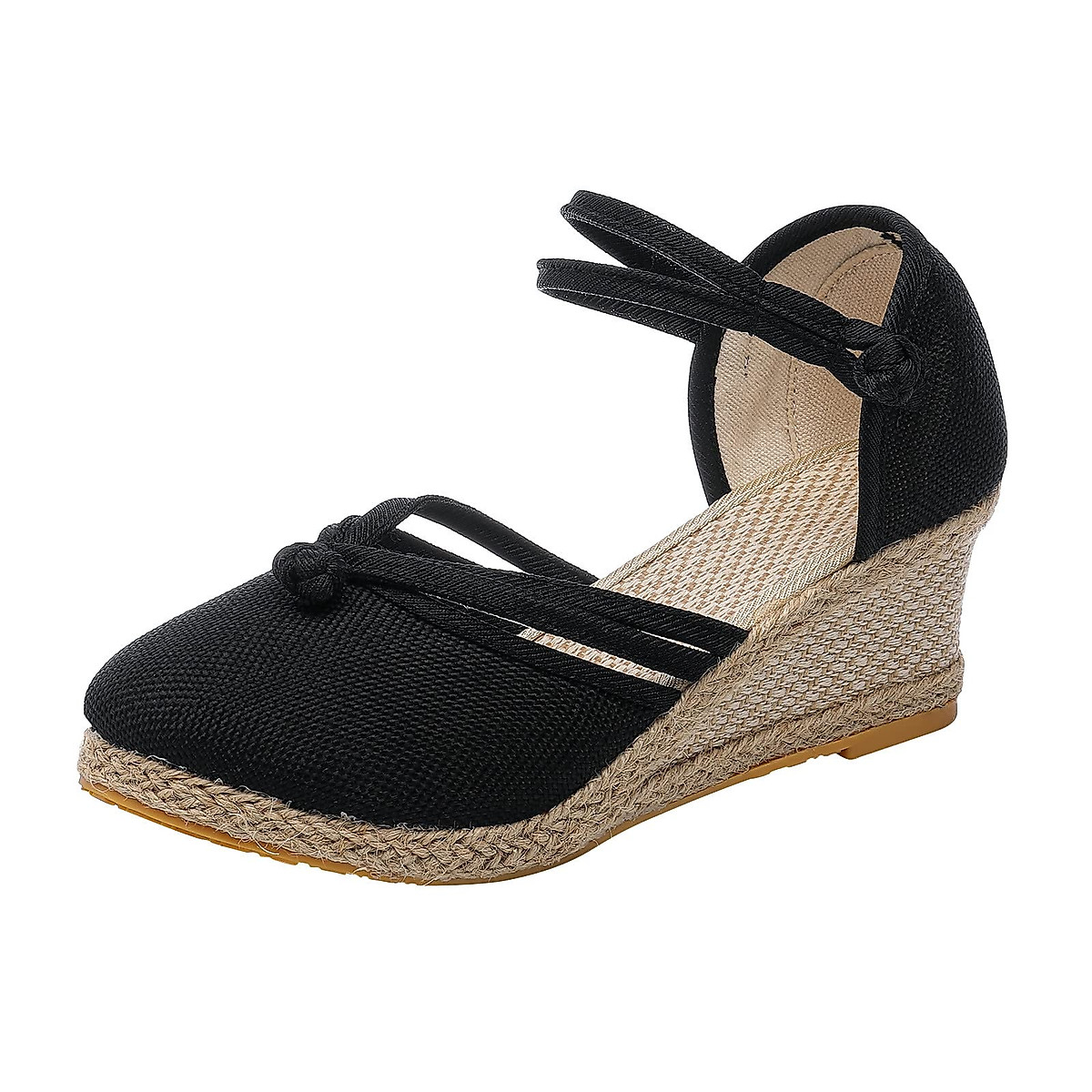 Yuanjay Sandal for Women Summer Slingback Wedge Sandals Flats Anti Slip Slides Walking Slippers Comfort Beach Open Toe Shoes