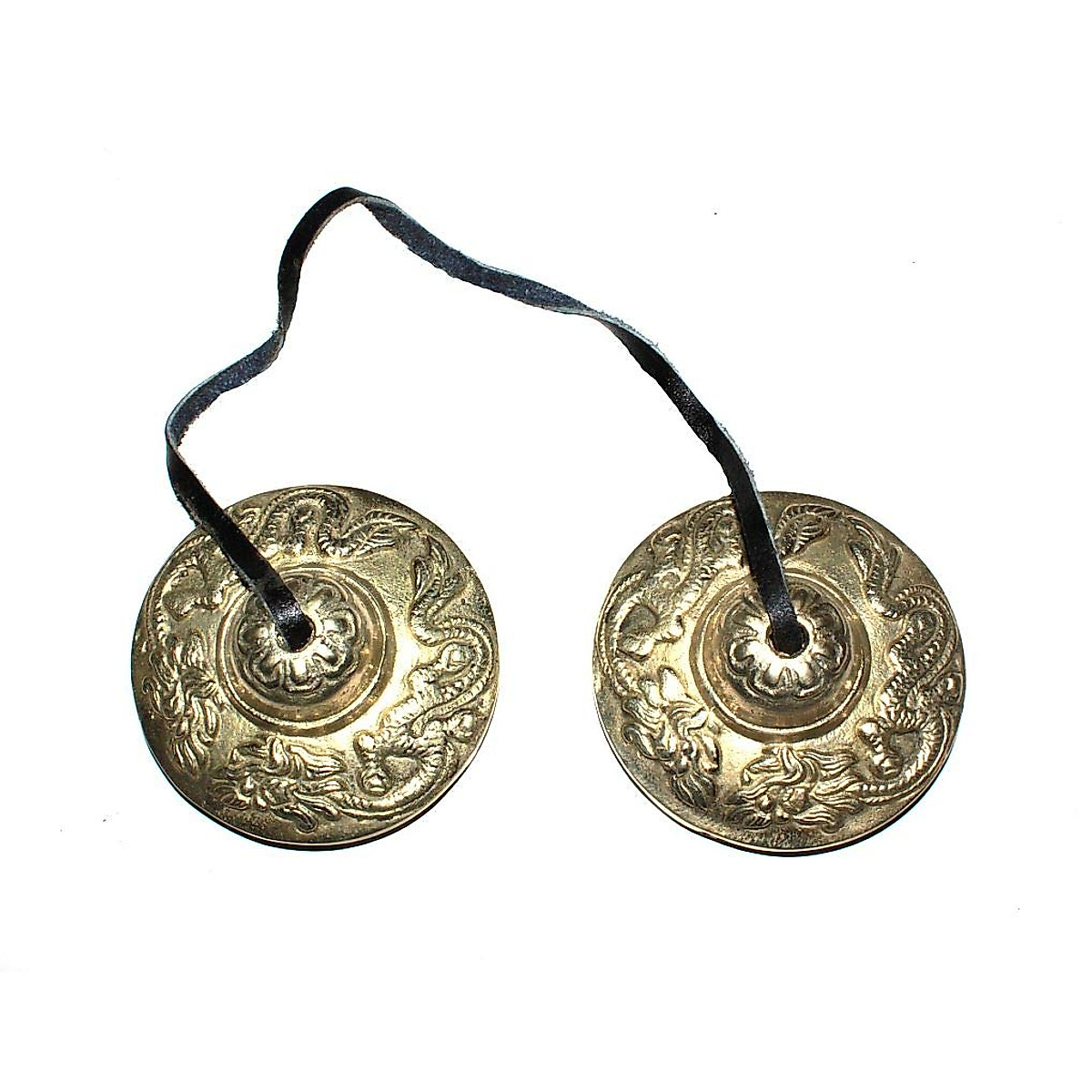 BEAUTIFUL TIBETAN BUDDHIST HEART CHAKRA TINGSHA CYMBALS REIK, I SPACE CLEARING