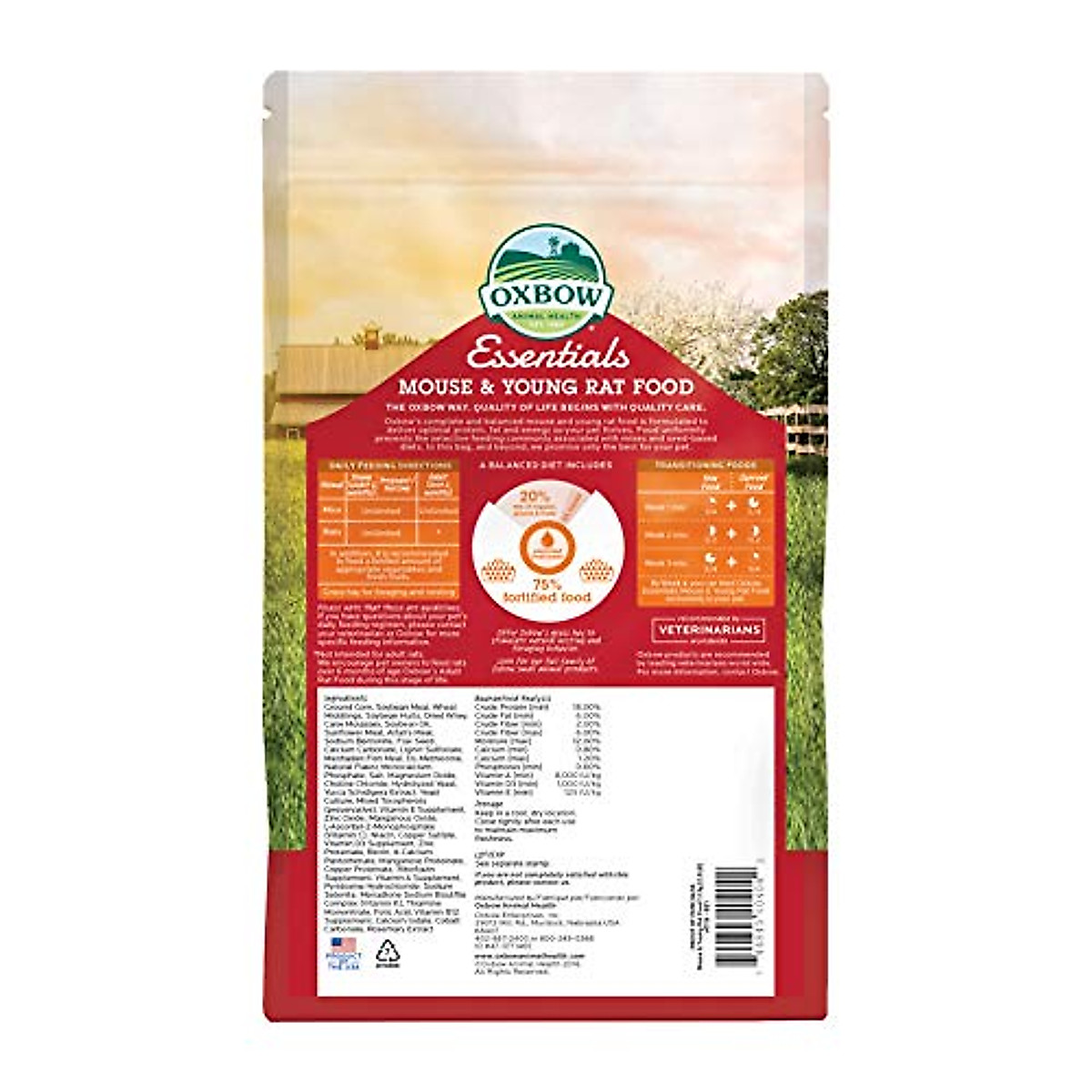 Oxbow Essentials Mouse Food/Young Rat Food - 2.5 lb.
