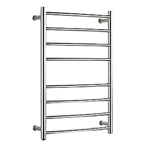 Bathroom Towel Warmer Electric Heated Towel Rack, Towel Warmer Drying Rack, Electric 304 Stainless Steel Heated Towel Rack with Shelf, Wall-Mounted Electric Heated Towel Rail, Bathroom Accessories,Sil