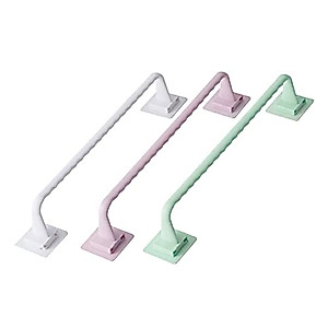 OSALADI Towel Rack Wall Towel Holder Towel Rack with Shelf Towel Organizer Holder Bathroom Towel Rail Adhesive Towel Rack Towel Rods Wall-Mounted Towel Racks Creative Versatile Rack 3pcs