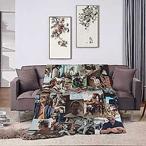 Rudy Pankow As Jj Throw Blanket Soft and Comfortable Warm Beach Blanket Picnic Blanket Fleece Blankets for Sofa Offiece Bed Car Camp Couch for Adults Kids 50"X40"