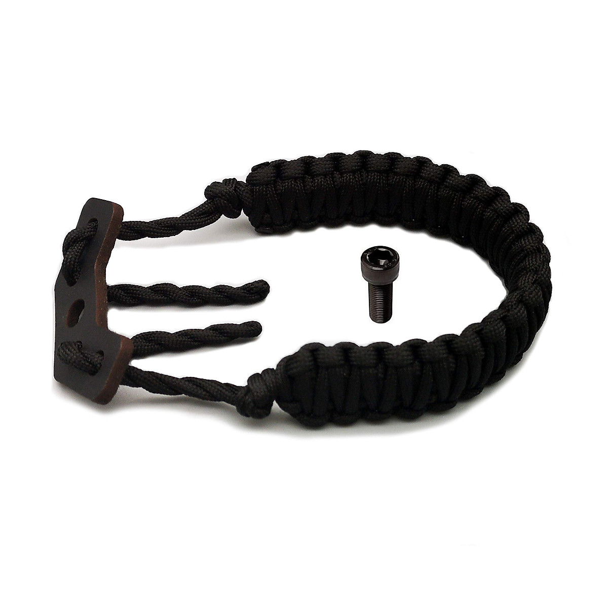 HZUTUZH 250 Paracord Bow Archery Wrist Sling - Multi Functional Survival Wrist Sling for Hunting & Shooting - No Stabilizer Needed - Successive Length Greater Then 20 Feet (Carbon Black)