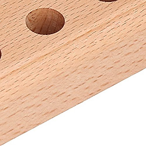 Plier Organizer Pine Wood Display Stand Base Wooden Cutter Holder Rack 16 Holes for Storage