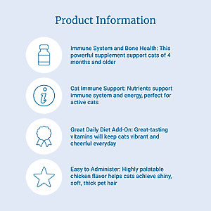 Pet-Ag Vitamin & Mineral Gel Supplement for Cats - 3.5 oz, Pack of 2 - Provides Basic Daily Vitamins & Minerals for Cats 4 Months and Older - Easy to Digest