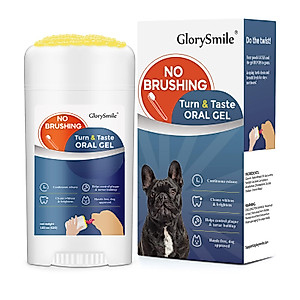 Dental Gels for Dogs, Turn & Taste Dog Toothpaste, Dog Dental Care, Continually Freshens Breath for 24 Hours, Delicious Flavors Like Chicken, No Brush Toothpaste for Dogs