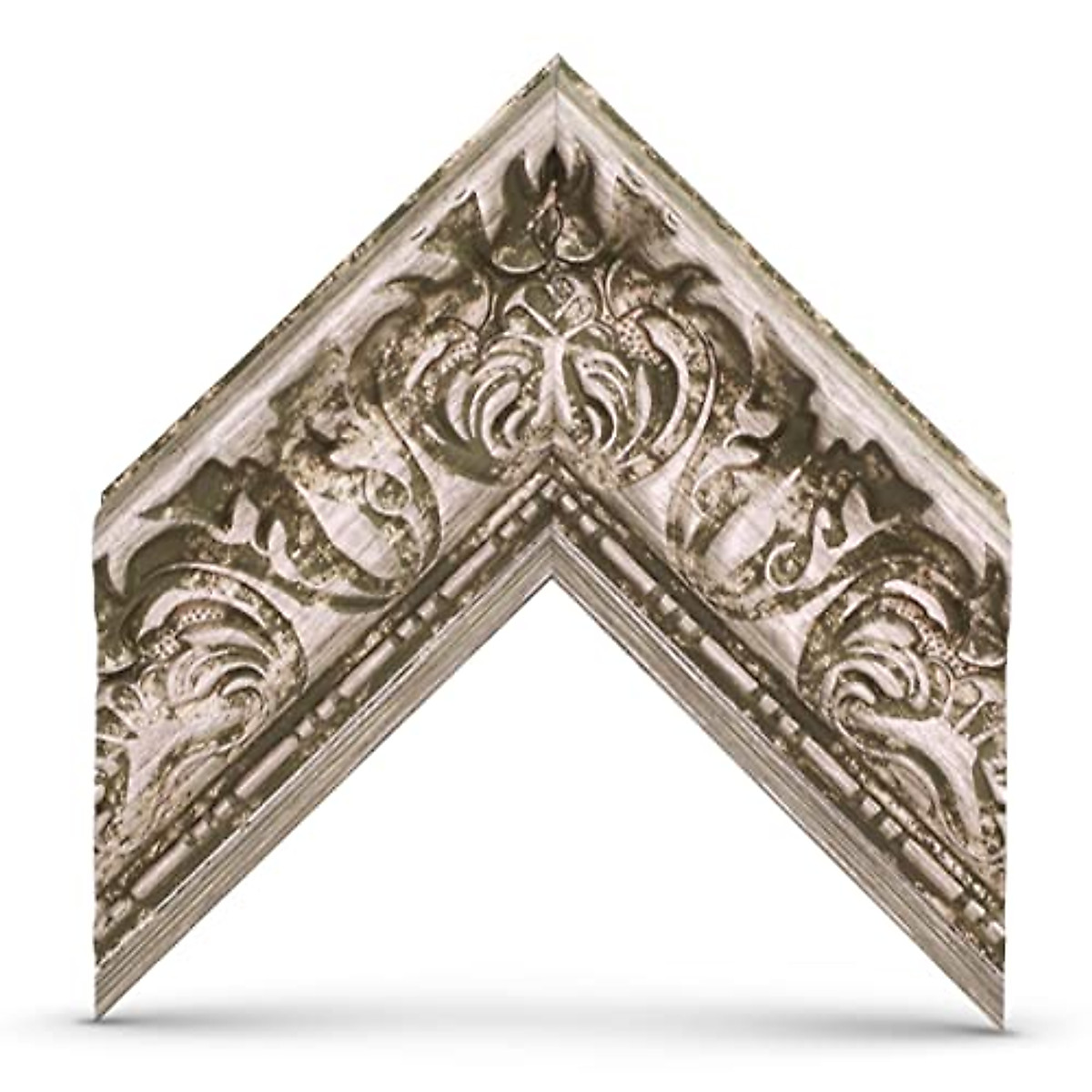 Deco TV Frames - Tuscan Silver Smart Frame Compatible ONLY with Samsung The Frame TV (32", Fits 2021-2023 Frame TV)
