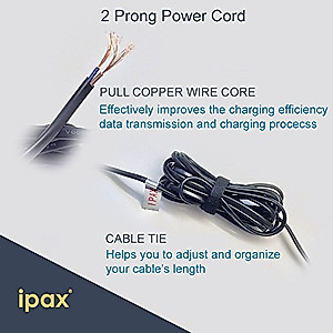 IPax 15ft USB Printer Cable AC Power Cord Compatible with HP Officejet Pro 4650 5740 6830 6968 6978 7740 8210 8216 8600 Plus 8610 8620 8630 8710 8720 8740 HP Officejet 200 250 3830 4630 5741 5743 6815