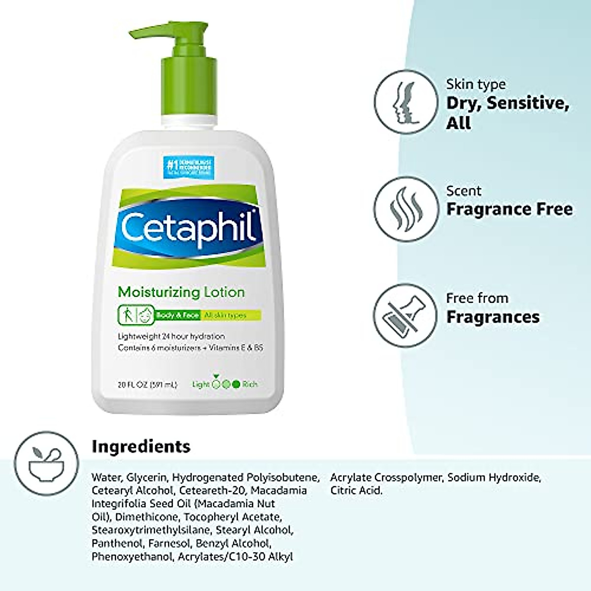 Cetaphil Moisturizing Lotion 20 fl oz