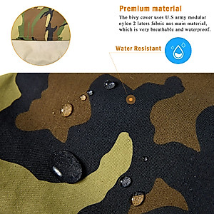 Akmax.cn Bivy Cover Sack for Military Army Modular Sleeping System, Waterproof Outer Shell for Sleeping Bag, Minimalist Stealth Shelter Multicam/Woodland/UCP/OCP