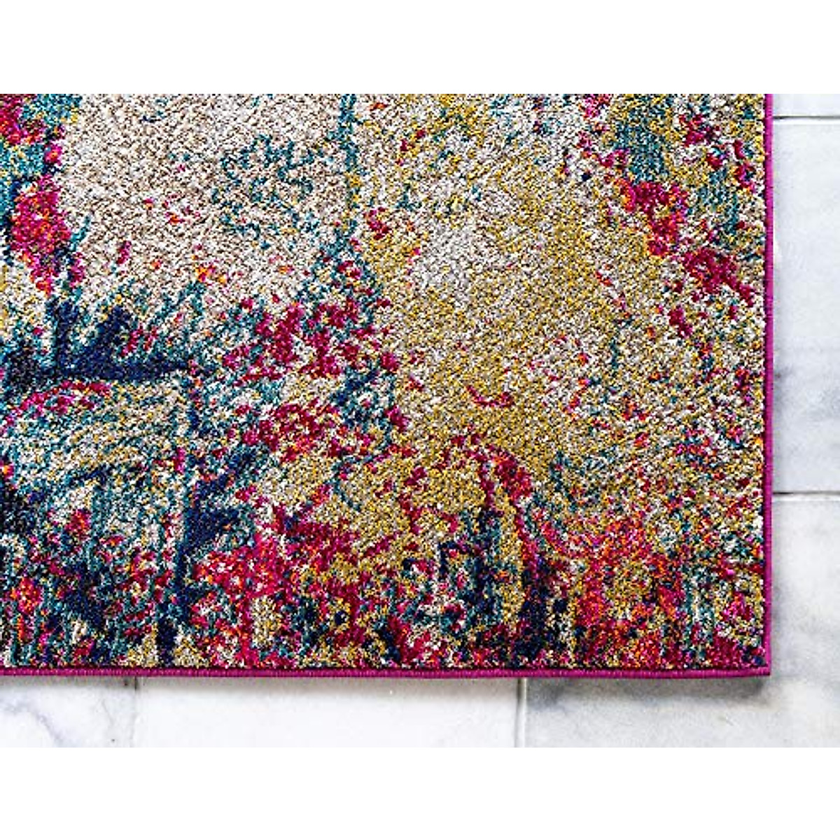 Rugs.com El Paso Collection Rug – 9'x12' Multi Medium Rug Perfect for Living Rooms,Large Dining Rooms,Open Floorplans,Multicolor
