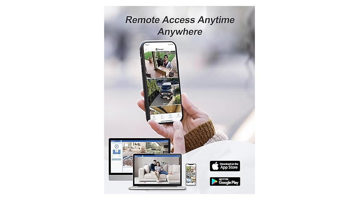 Swann 12MP 6K HD Security System: 16-Ch NVR & PoE Cams