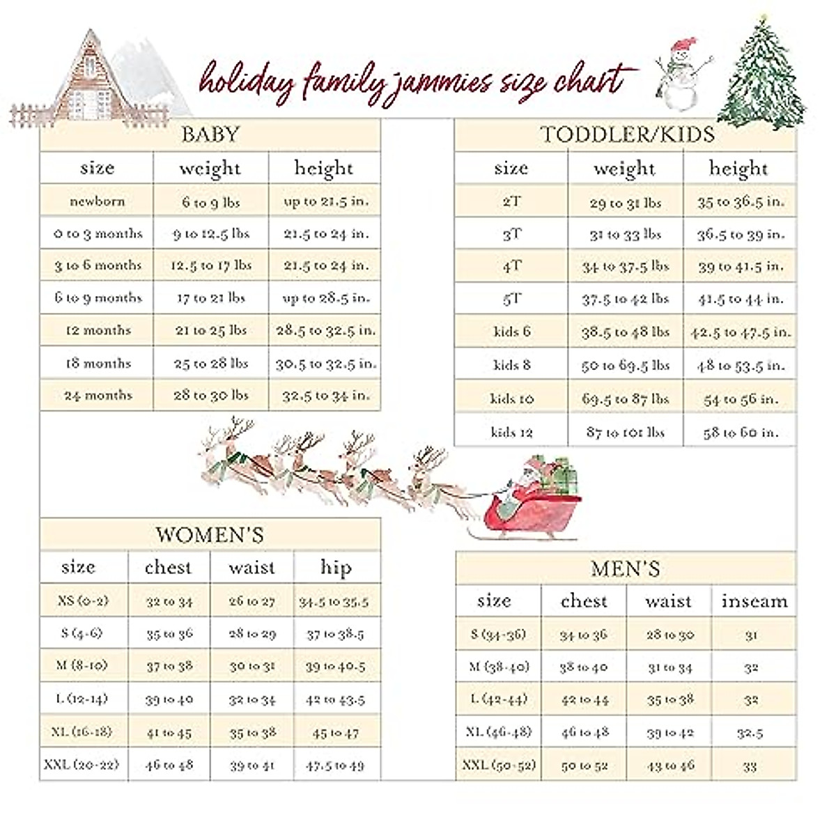 Burt's Bees Baby Baby Family Jammies Matching Holiday Organic Cotton Pajamas, All Wrapped Up, Womens Large