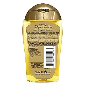 OGX Extra Strength Argan Oil Hair Treatment, 3.3 fl oz - Deep Moisturizing Serum for Dry, Damaged & Coarse Hair, Paraben & Sulfate-Free