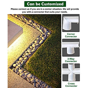 Blazea Garden Trench Drain System, Functional & Decorative Channel Drain Kit with Grate, Floor Drain Drainage Pipe for Bath/Garage/Yard(Size:20x25cm(7 7/8x9 7/8"))