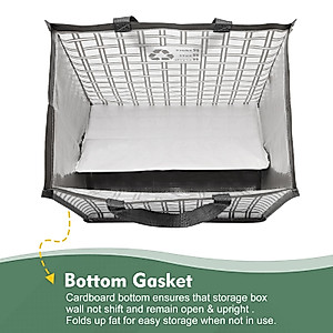 Lily queen Recycle Bin Bags for Kitchen Home Trash Cans Sorting Bins 12 Gallon Set of 2