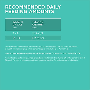 Purina ONE Sensitive Stomach, Sensitive Skin, Natural Dry Cat Food, +Plus Sensitive Skin and Stomach Formula - 22 lb. Bag