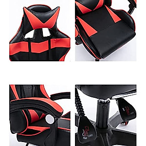 Comfort Office Chair Office Chair Ergonomic Desk Chair Height Adjustable Computer Chair Comfortable Armrest Gaming Chair Home Executive Chairs Firm Seat Cushion (Black+Gold)