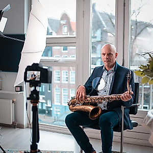 TROYS Professional Omnidirectional Lavalier Lapel Microphone - Condenser Lav Mic for Recording Podcast/Vlogging/Interview/Audio/Video/YouTube - Compatible with iPhone/Android/Tablet/DSLR