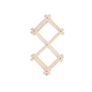 VOSAREA Desktop Stand Wood Folding Wine Racks 3 Slots Wine Bottle Holder Bamboo Foldable Countertop Wine Storage Accessory for Kitchen Bar Wall Display Home Decor Shelf Bracket