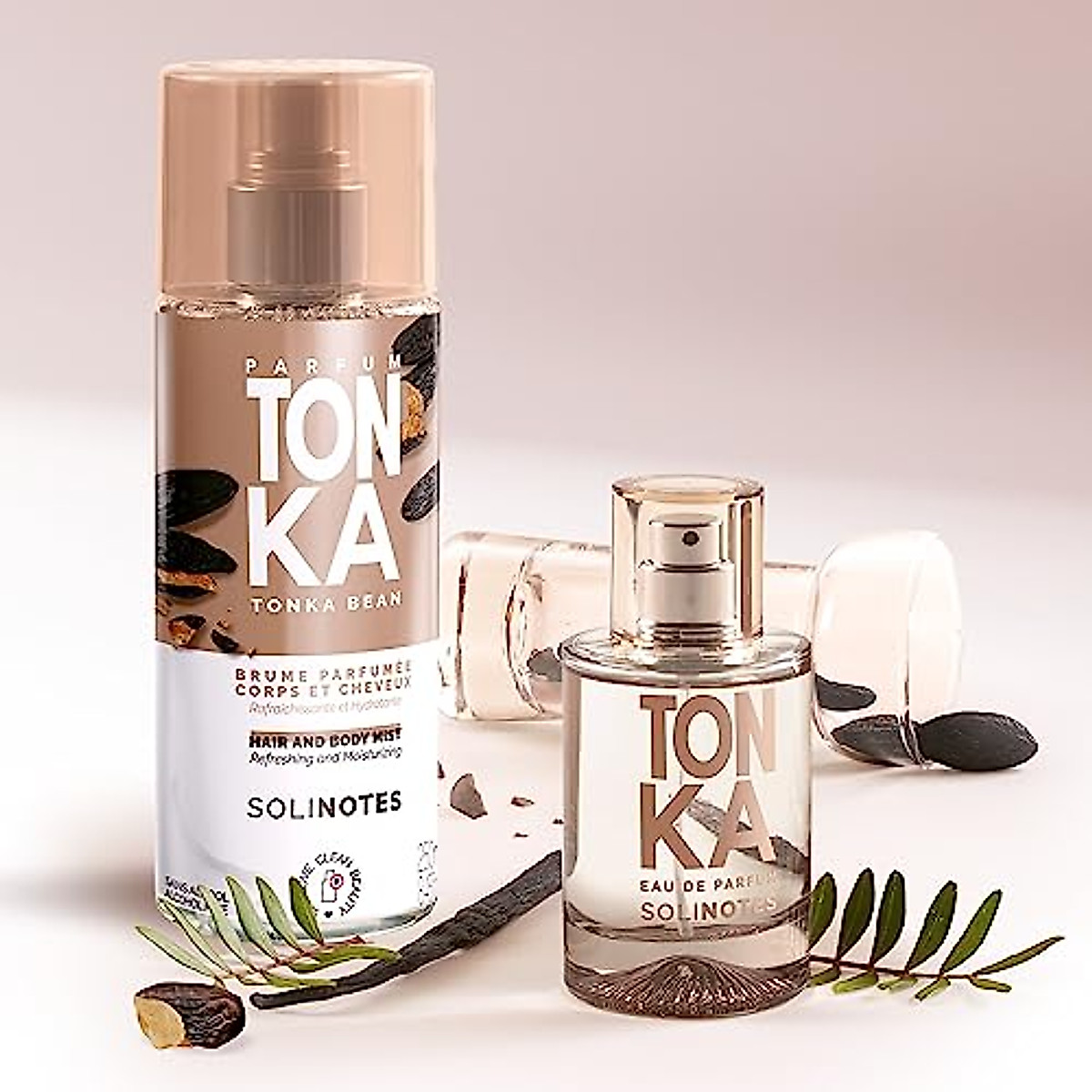 SOLINOTES Tonka Perfume for Women - Eau De Parfum | Delicate Floral and Soothing Scent - Made in France - Vegan - 1.7 fl.oz