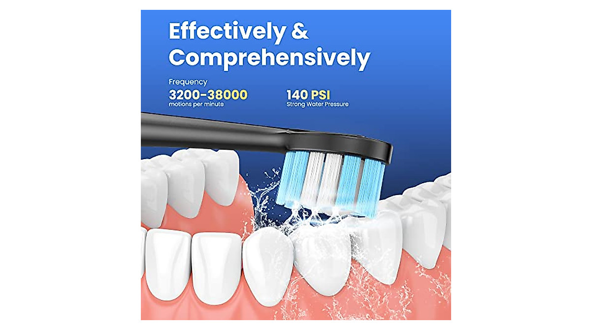 3-in-1 Water Flosser & Electric Toothbrush Kit: Deep Clean