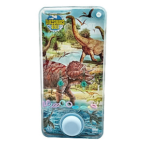 Water Games Handheld Water Ring Toy for Kids - 3 Pack of Dinosaur Water Ring Toss Toy, DinoHoop