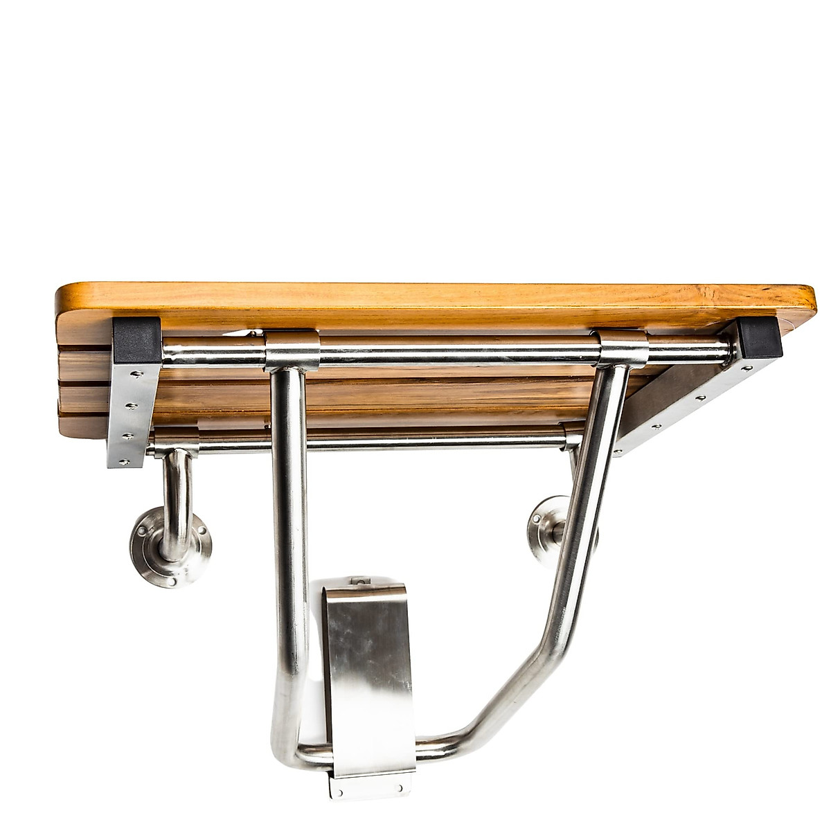 Folding Shower Seats [22”x15”, Phenolic Slotted] Shower Chair for Inside Shower, Wall Mount Shower Seats for Adults, Elderly and Disabled, ADA Foldable Swing Down Shower Chair by CSI Bathware