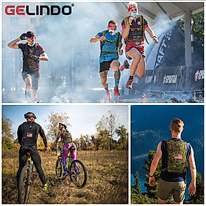 Gelindo Military Tactical Hydration Backpack with 2L Water Bladder Light Weight, MOLLE Tactical Assault Pack for Hiking Biking Running Walking Climbing Outdoor Travel