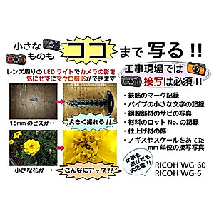 RICOH Waterproof Digital Camera WG-60 Red 14m Withstand Shock 1.6m Cold -10 ? RD 03831