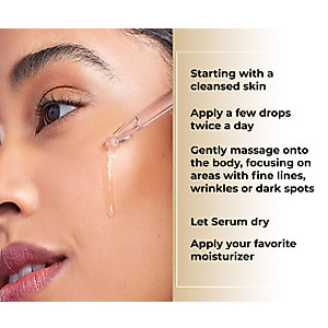 Night Glow Facial Serum – With Hyaluronic Acid, Collagen & Vitamin C | Skin Brightening, Reduces Fine Lines, Wrinkles, dark spots, Heals & Repairs Skin by LuxeMocha (1.7 fl oz)