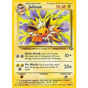 Pokemon Singles - Jolteon - 20/64 - Rare - Unlimited Edition - Jungle