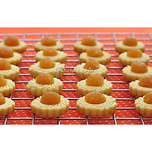 Pineapple Tart Jam Marmalade Thumbprint Linzer Cookies Stamps Circle Flower Sunny Edge Wave Cutter mold 2"