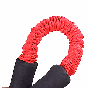 SOPOGER Archery Bow Band Trainer Bow Draw Resistance Stretch Band Trainer Exerciser Strength Training Aid Device Arm Fitness Machine Tool for Archery Bow Hunting Shooting, 25-45 Lbs (Red-35lbs)