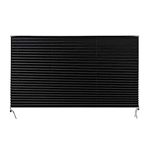 Camper Comfort Black RV Pleated Shade | Camper Blinds | RV Privacy Blinds | RV Solar Shade| Motor-Coach Shade (74" X 42")