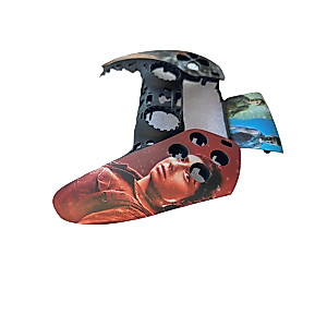 TLOU2 Fan Art Foursome Replacement Front Housing Shell Faceplate and Touchbar for PS5 Controller