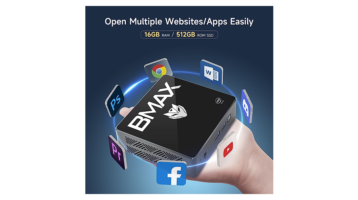 Bmax B2 S Mini PC N4020C with 6GB RAM & 4K Dual Screen Support