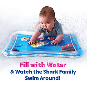 WowWee Baby Shark Tummy Time Water Filled Play Mat – Infant Toys to Help Learn How to Crawl – Baby Shark Official