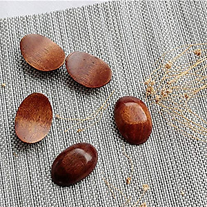 Chopstick Rest Tsehuar 5 PCS Wood Chopsticks Holder Dinner Server Spoon Fork Knife Stand Holder