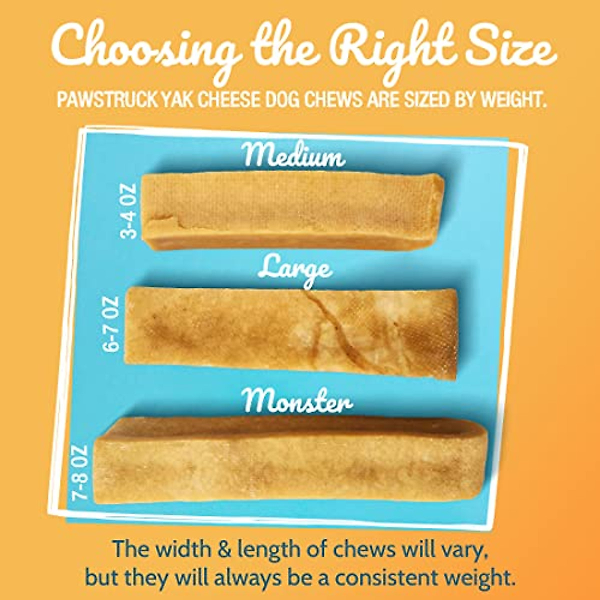 Pawstruck Monster Himalayan Yak Dog Chew Pet Food (6 to 7 oz.) Natural Yak & Cow Milk/Cheese Long-Lasting, Jumbo Treat for Dog, Best XL Thick Chew Stick, 7 Ounces