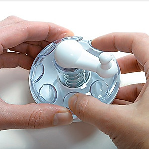 Norpro Nut and Hard Spice Grinder for Nutmeg Ginger Rock Salt and Peppercorn White 3.5" x 3" x 3"