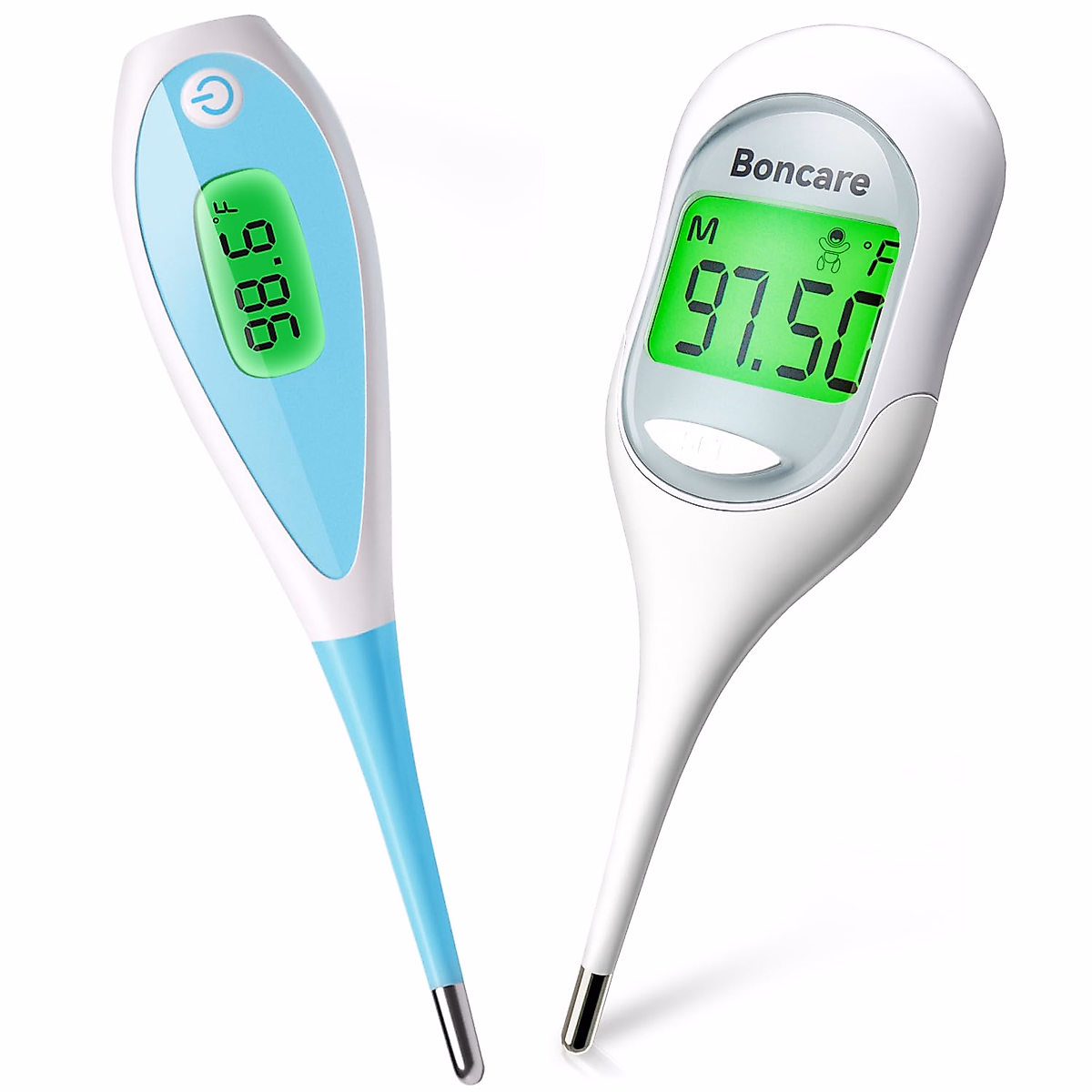 Bundle of Digital Thermometers for Fever, Oral Thermometer for Family Use