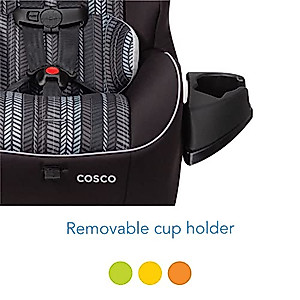 Cosco Empire All-in-One Convertible Car Seat, Extended Use All-in-One Car Seat: Rear-Facing 5-40 pounds, Forward-Facing Harness 22-50 pounds, and Belt-Positioning 40-80 pounds, Spring Petals