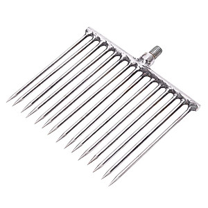 Dioche Fishing Harpoon, 103.9g Fishing Gig Stainless Steel 15 Prongs Harpoon Gig Gaff Hook Barb Fish Spear Outdoor Fishing Tackle for Fish Salmon