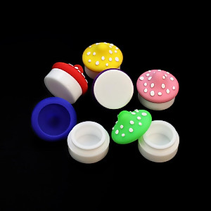 YHSWE Eco-friendly Silicone Wax Container 5ml. The Appearance is Small and Beautiful, and The Design is Compact. Suitable for Skin Care Containers, Beeswax, Eye Creams, Face Creams (6 pieces) Mix