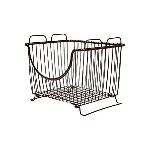Spectrum Diversified Ashley Stackable Basket, Large, Bronze