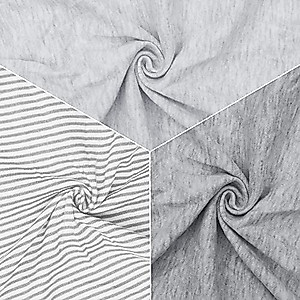 BlueSnail Adjustable Baby Cotton Swaddle Wrap, Ultra Soft Newborn Essentials Easy Wrap Velcro Swaddle (3 Pack,0-3 Month)(Heather Grey)