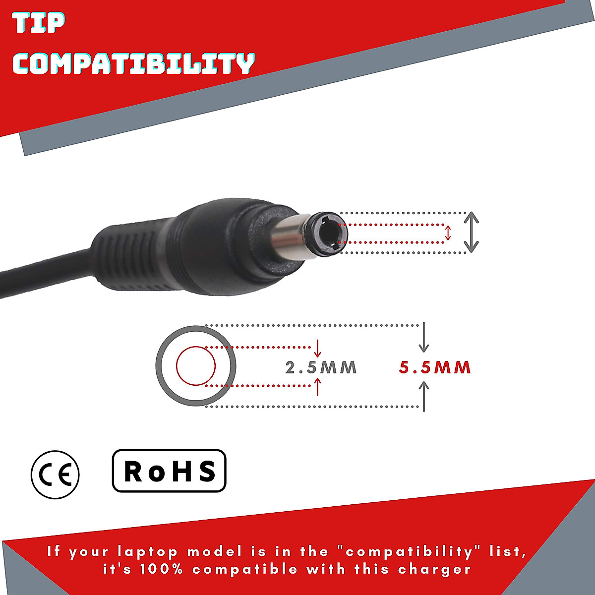 Laptop Charger AC Adapter Compatible with Toshiba Satellite C655 C850 C50 L755 C855 L655 L745 P50 C855D; Toshiba Portege Z30 Z930 Z830; Satellite Radius 14 15 Power Supply Cord -19V 3.42A 65W