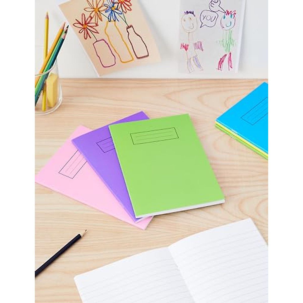Silvine NBA5BT A5 Bright Exercise Notebook - Assorted Colours (Pack of 20)